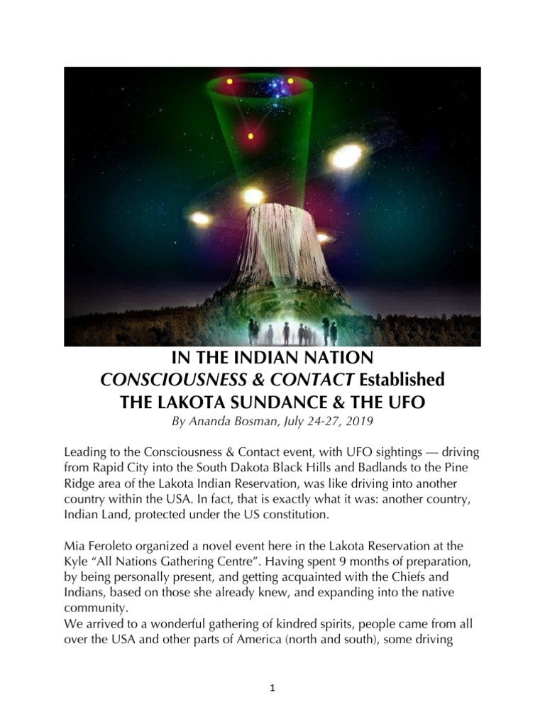 Sundance UFO | PDF | Sioux | Lakota People
