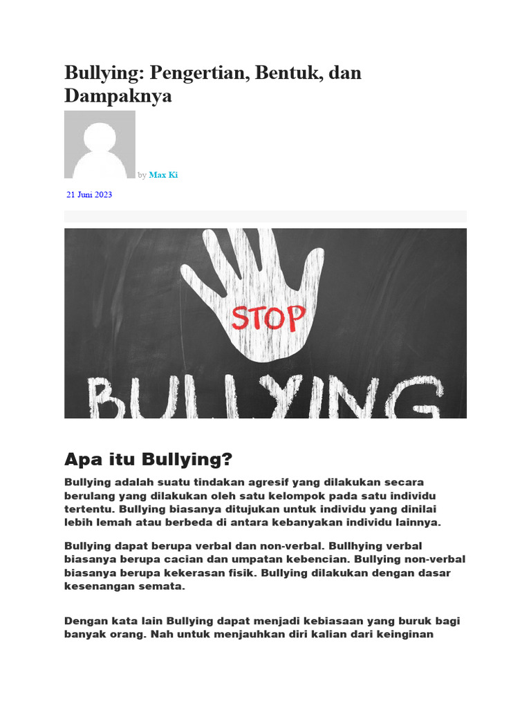 Bullying | PDF