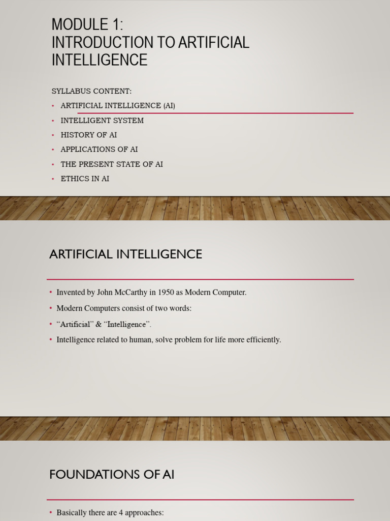 Module 1 Intro To AI | PDF