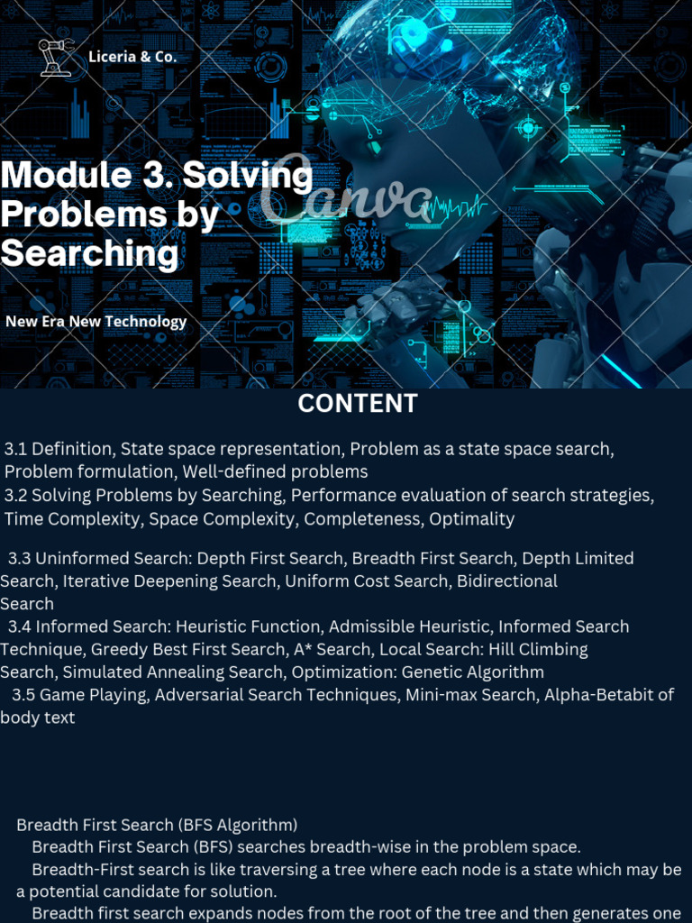 Module 3. Solving Problems by Searching - 20230824 - 200318 - 0000 | PDF | Computer Science ...