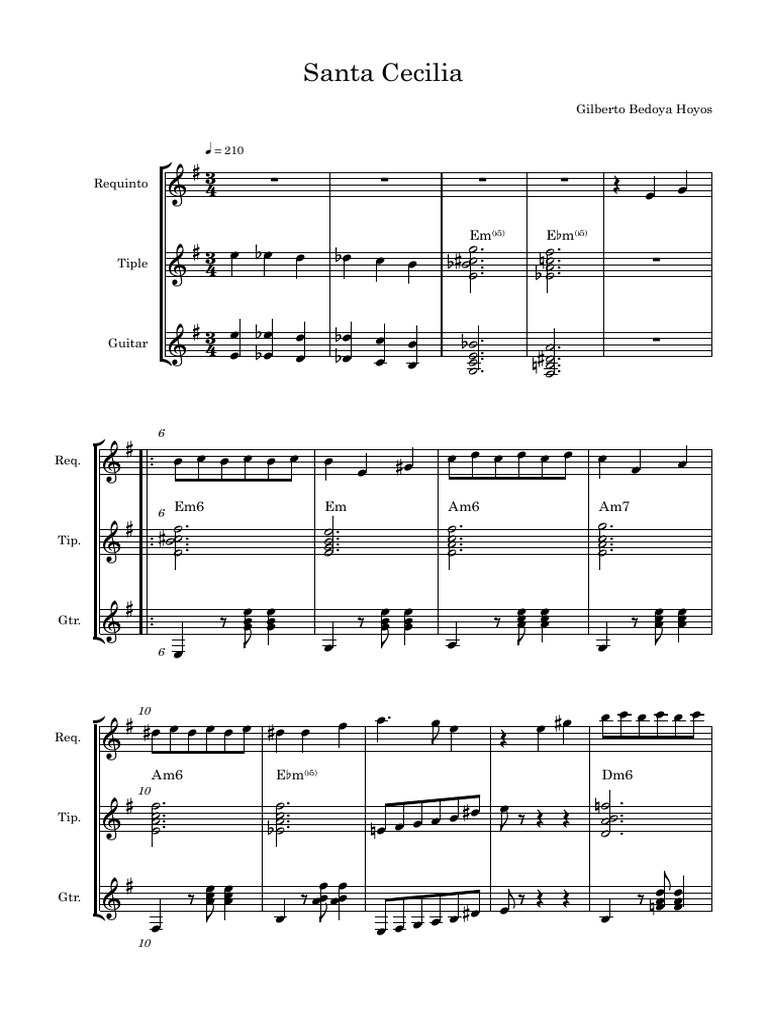 Santa Cecilia Trio | PDF