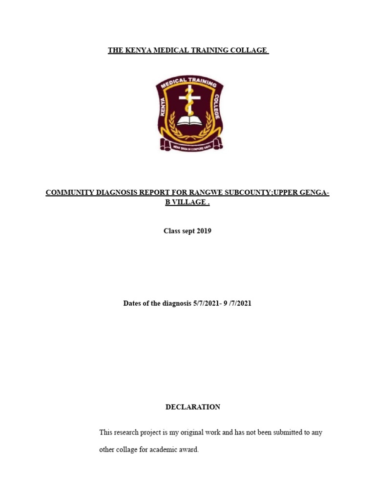 Carren Ingutia Report . | PDF | Hygiene | Drinking Water