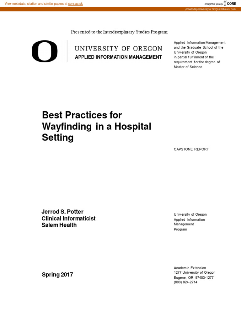 Hospital Wayfinding Best Practices – INCV