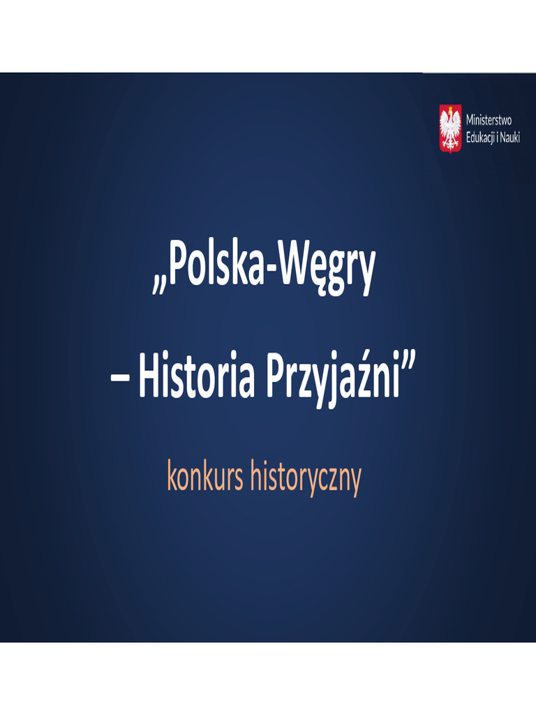 MEiN Konkurs Historyczny Prezentacja | PDF