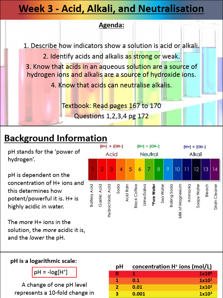 Lesson - Acids, Alkalis, and Neutralisation | PDF | Ph | Acid