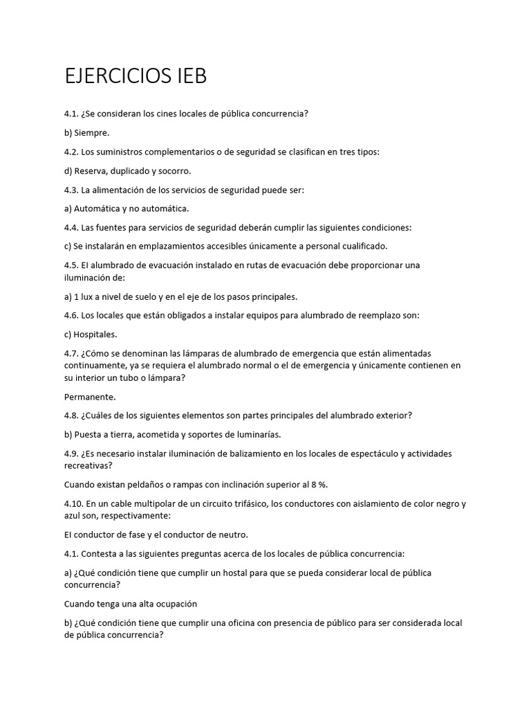 Ejercicios Ieb 4 Marzo | PDF