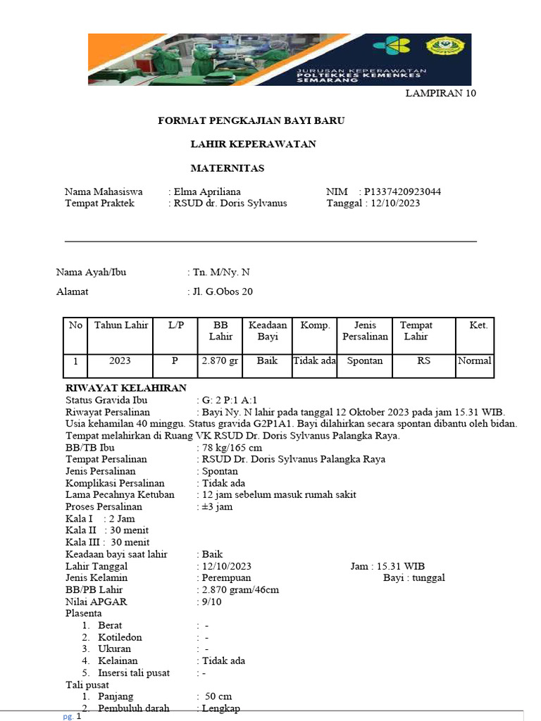 Elma Apriliana - Resume BBL | PDF