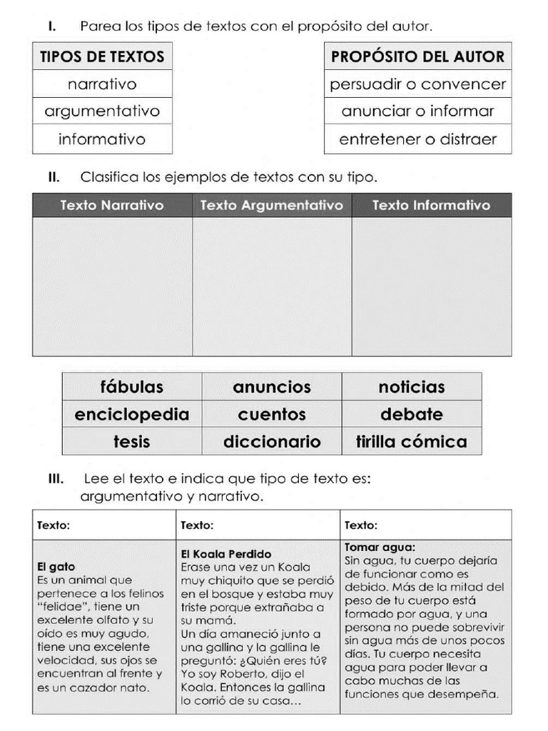 Tipos de Texto | PDF