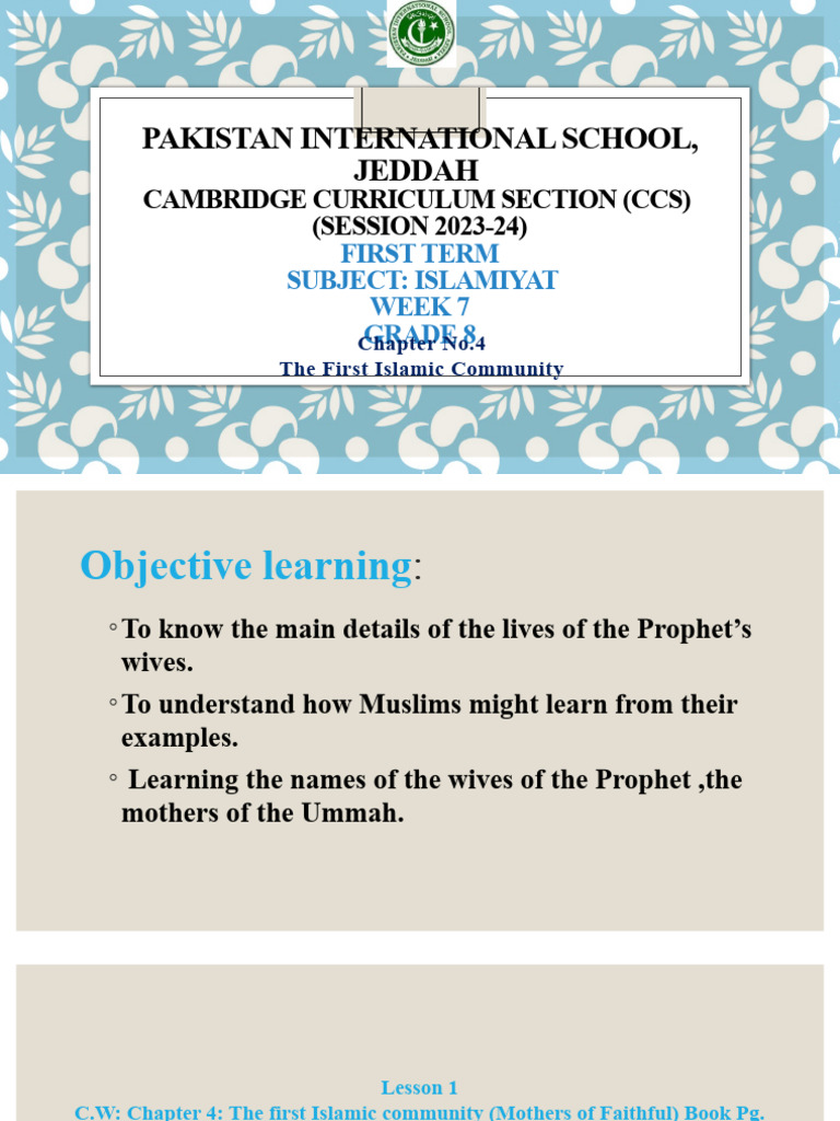 Grade 8 PPT Week 7 | PDF | Muhammad | Umar