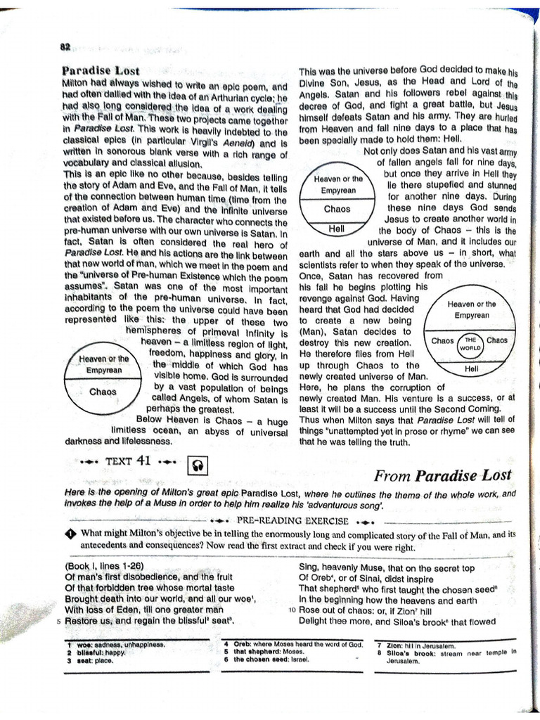 Extracts From Paradise Lost | PDF