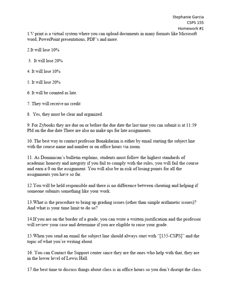 CSPS Homework #1 | PDF | Software | Computing