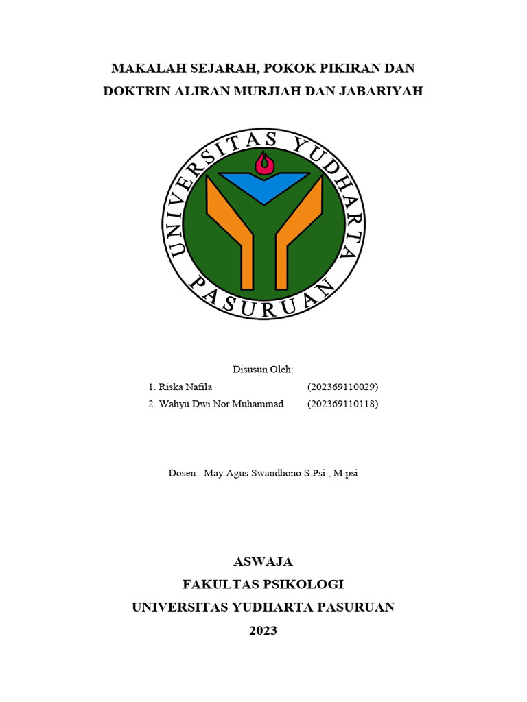 Sejarah dan Doktrin Aliran Murjiah | PDF | Ilmu Sosial | Filsafat