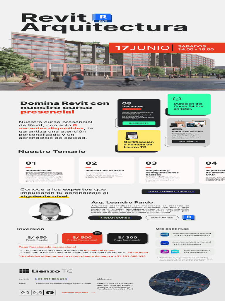 Brochure - Revit Arquitectura-Comprimido - 1 | PDF | Autodesk Revit | Ciencias de la Computación