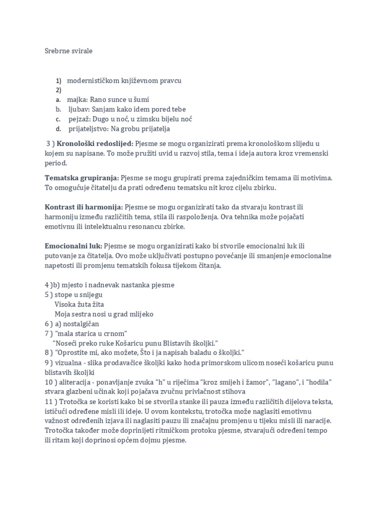 Srebrne Svirale | PDF