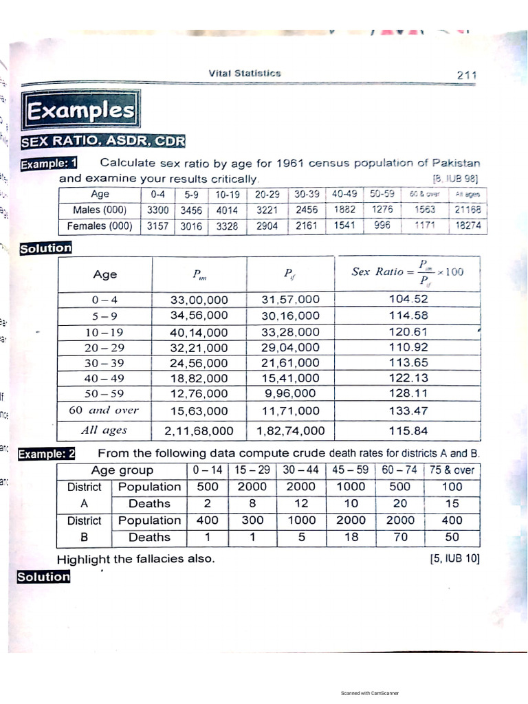 Vital Statistics | PDF