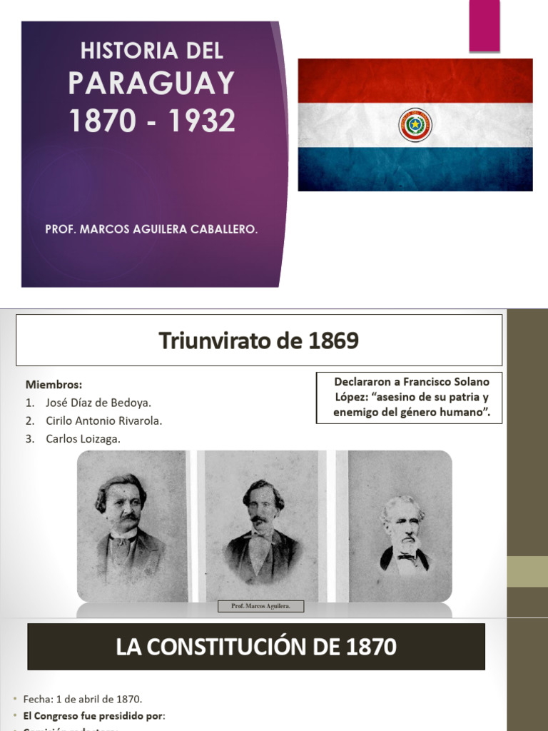 Presidencia de Cirilo Antonio Rivarola | PDF | Titulares de cargos ...