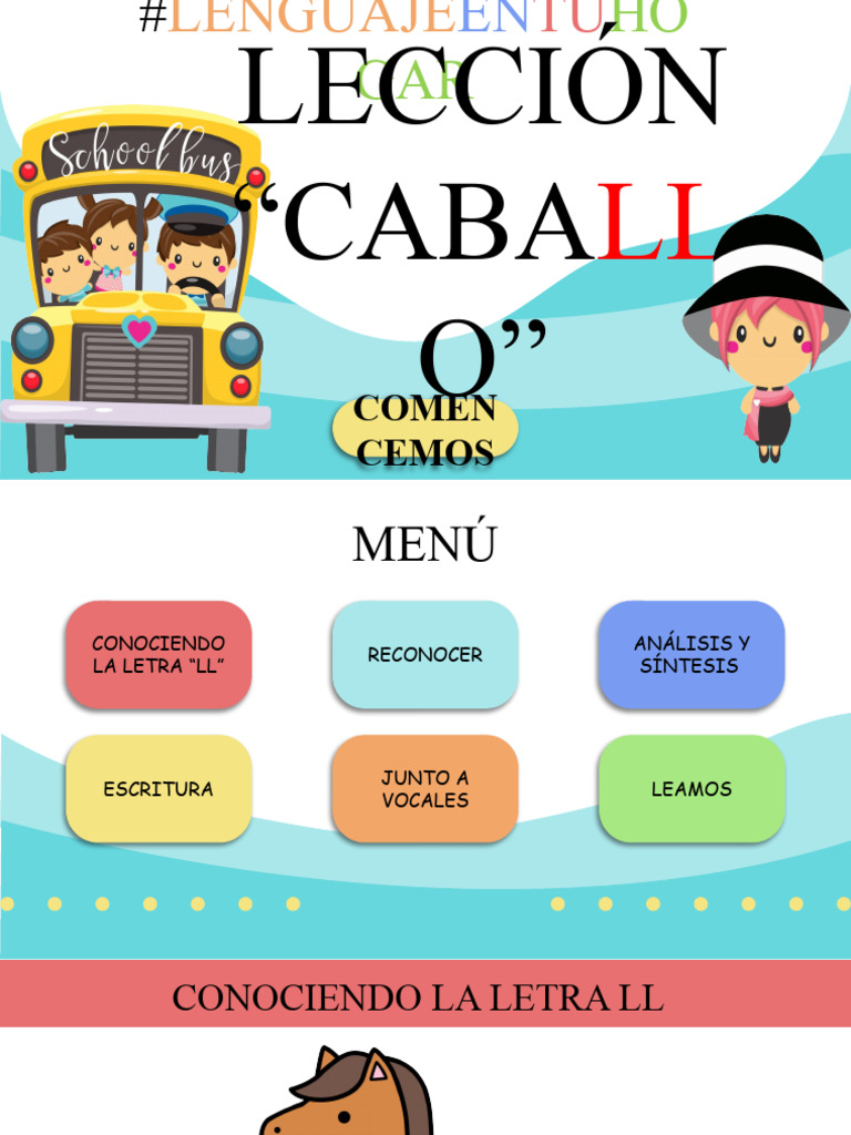 183) LenguajeEnTuHogar - Lección Caballo | PDF