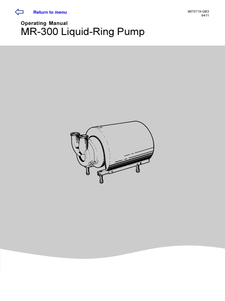 Bomba MR300 Gen | PDF | Pump | Bearing (Mechanical)