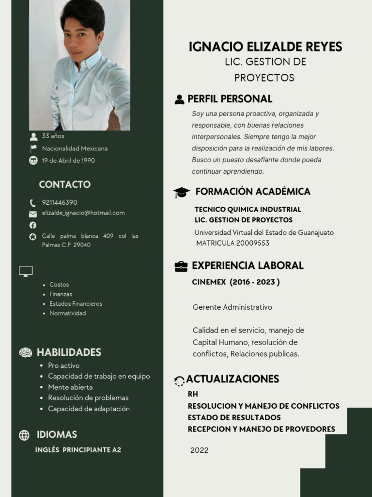 Ignacio Elizalde CV | PDF