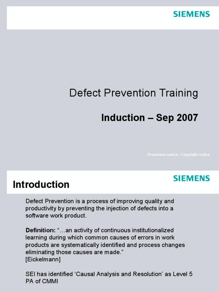 Defect Prevention Training | PDF | Software Bug | Graphical User Interfaces