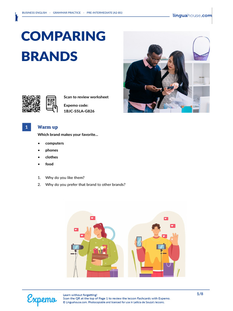 Comparing Brands American English Teacher | PDF | Linguistics | Languages