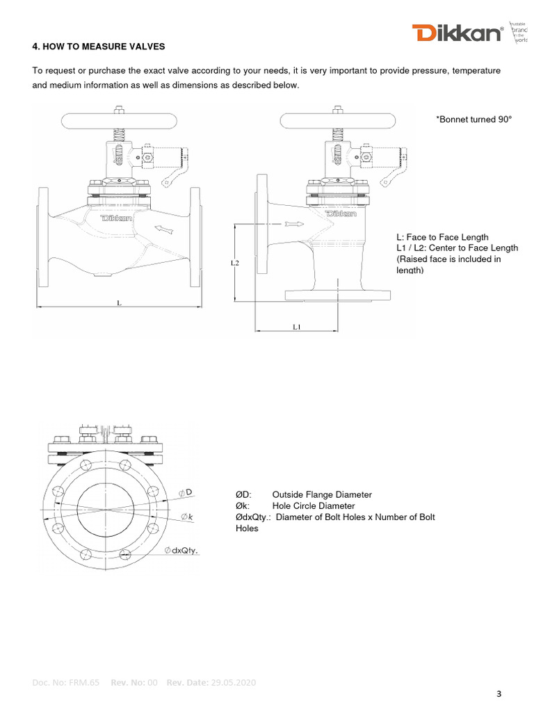 Measuring Valves Specifications Guide | PDF
