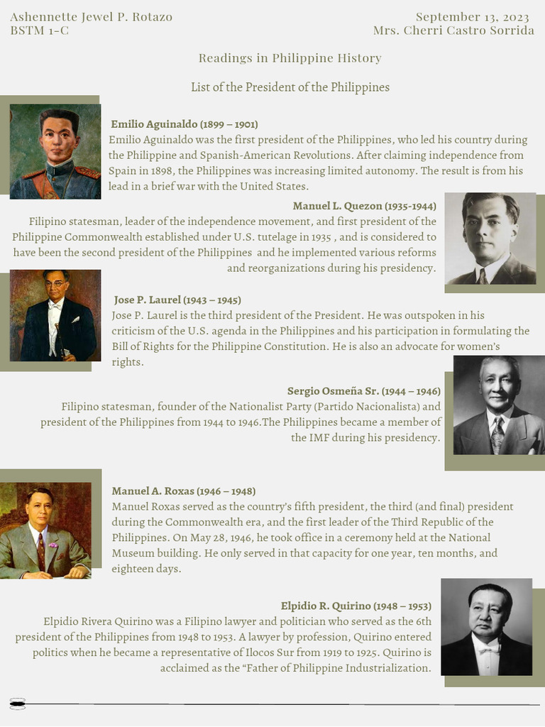 Readings in Philippine History | PDF | Corazon Aquino | President Of ...