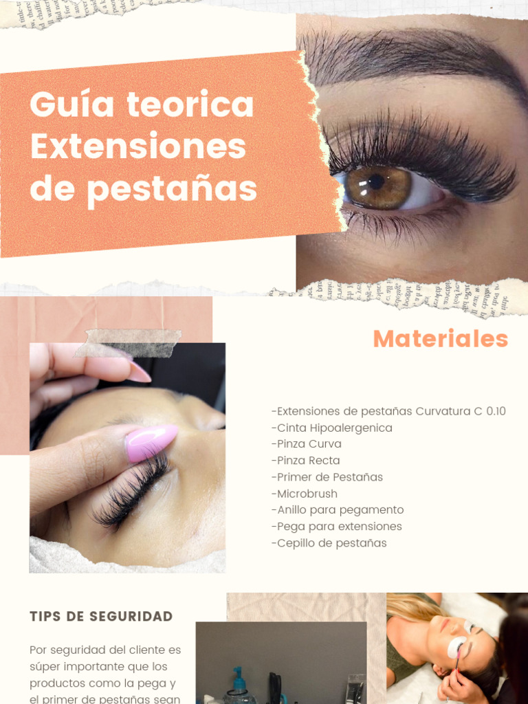 Guía Teorica Extensiones de Pestañas | PDF