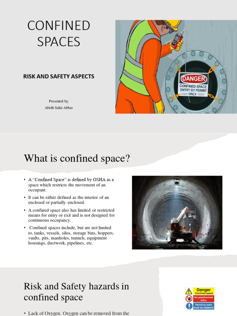 Confind Space | PDF | Occupational Safety And Health | Safety