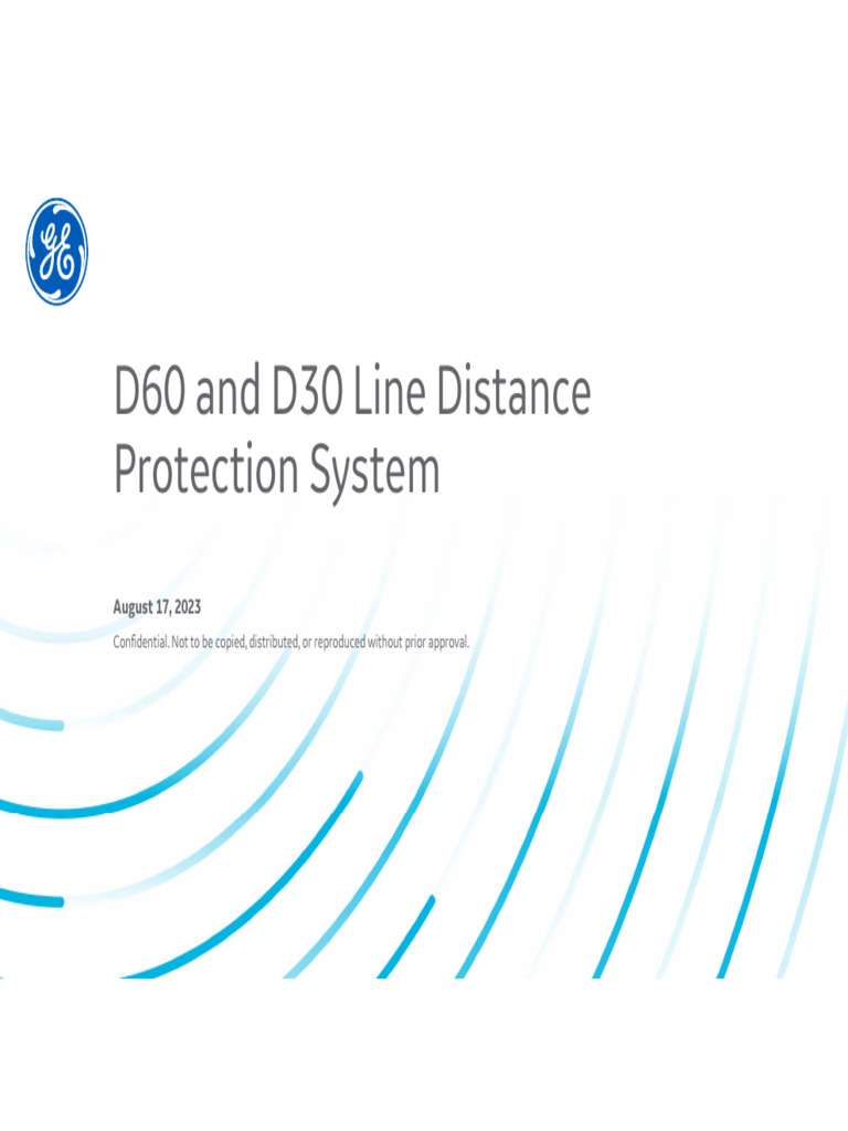 D60 - Line Distance Protection | PDF | Transformer | Resonance