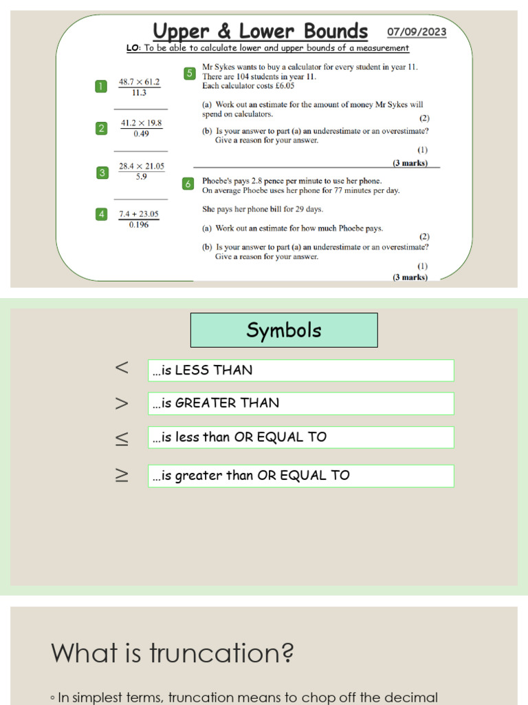 Upper and Lower Bounds | PDF | Mathematical Analysis | Mathematical Concepts