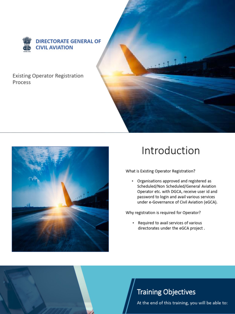 EGCA User Manual - Existing Operator Registration Process | PDF | Login | Password