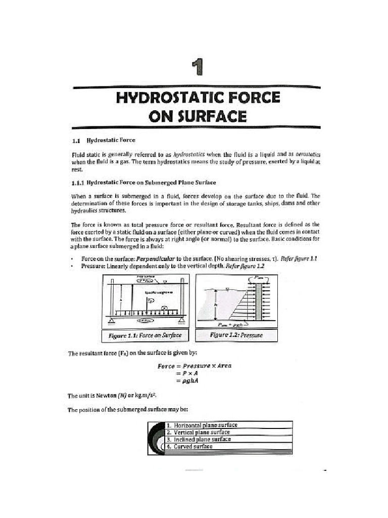 t1 Hydrostatic 1 | PDF