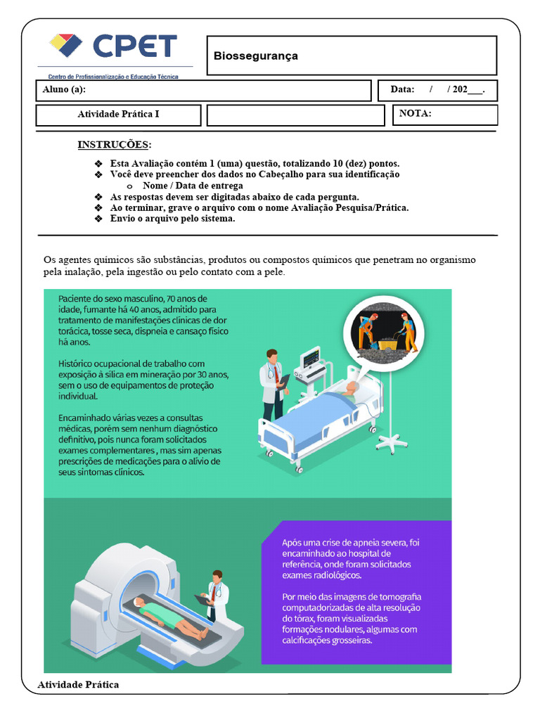 atividade pratica-Biossegurança | PDF atividade pratica-Biossegurança | PDF