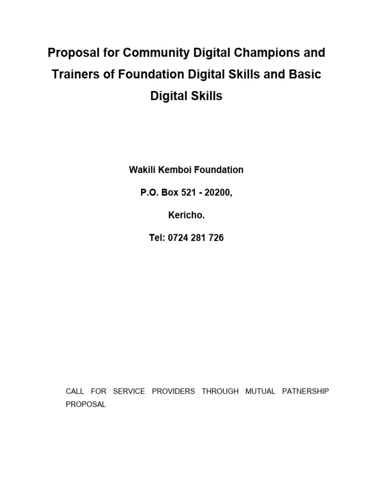 Community Digital Champions and Trainers and Trainers of Foundation ...