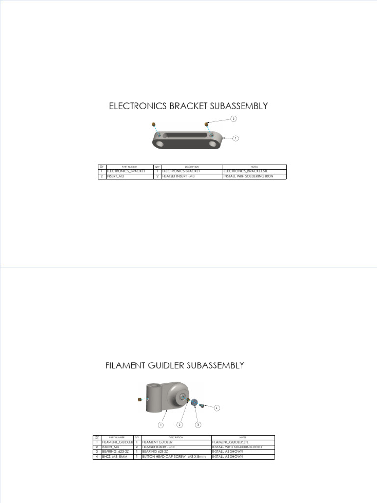 Andromeda V1.2 Assembly Guide | PDF | Screw | Machines
