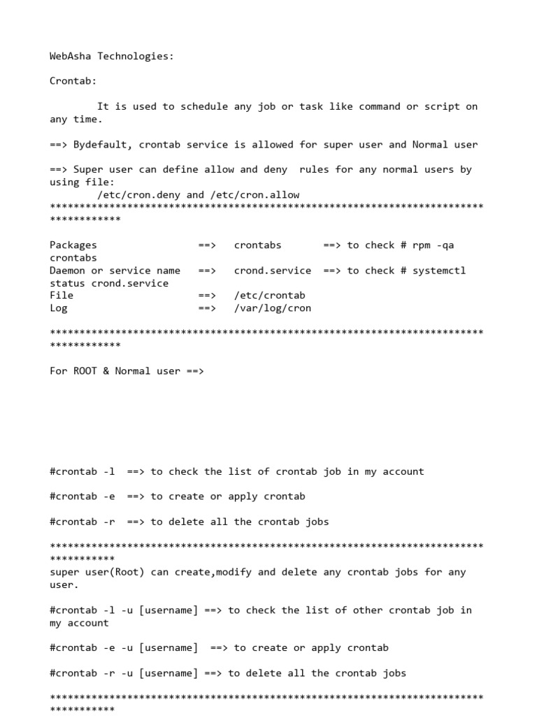 Crontab Pdf Pdf Concurrent Computing Computer Programming