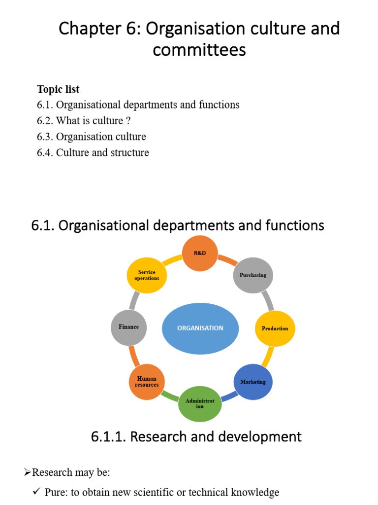 F1 Chapter 6 Organisation Culture and Committees | Download Free PDF ...
