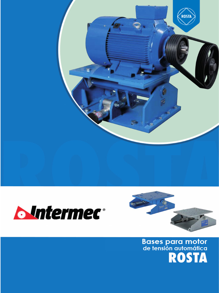 Bases para Motor Rosta - Intermec | PDF | Tornillo | Perforar