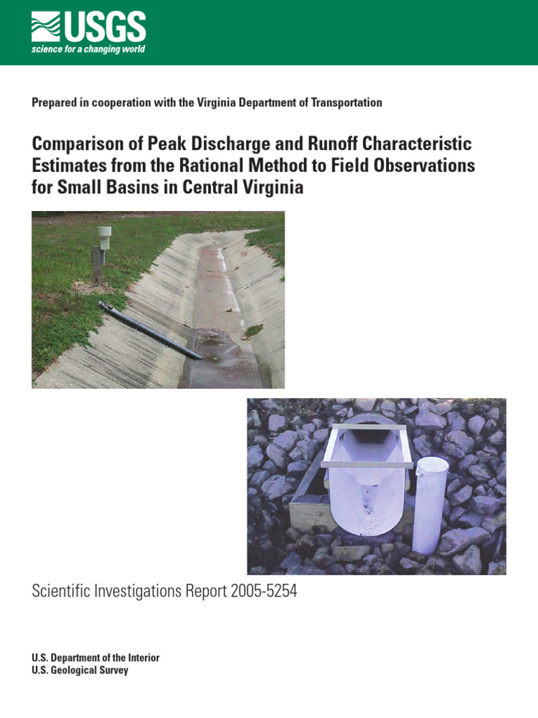 Comparison of Peak Discharge and Runoff Characteristic Rational Method ...