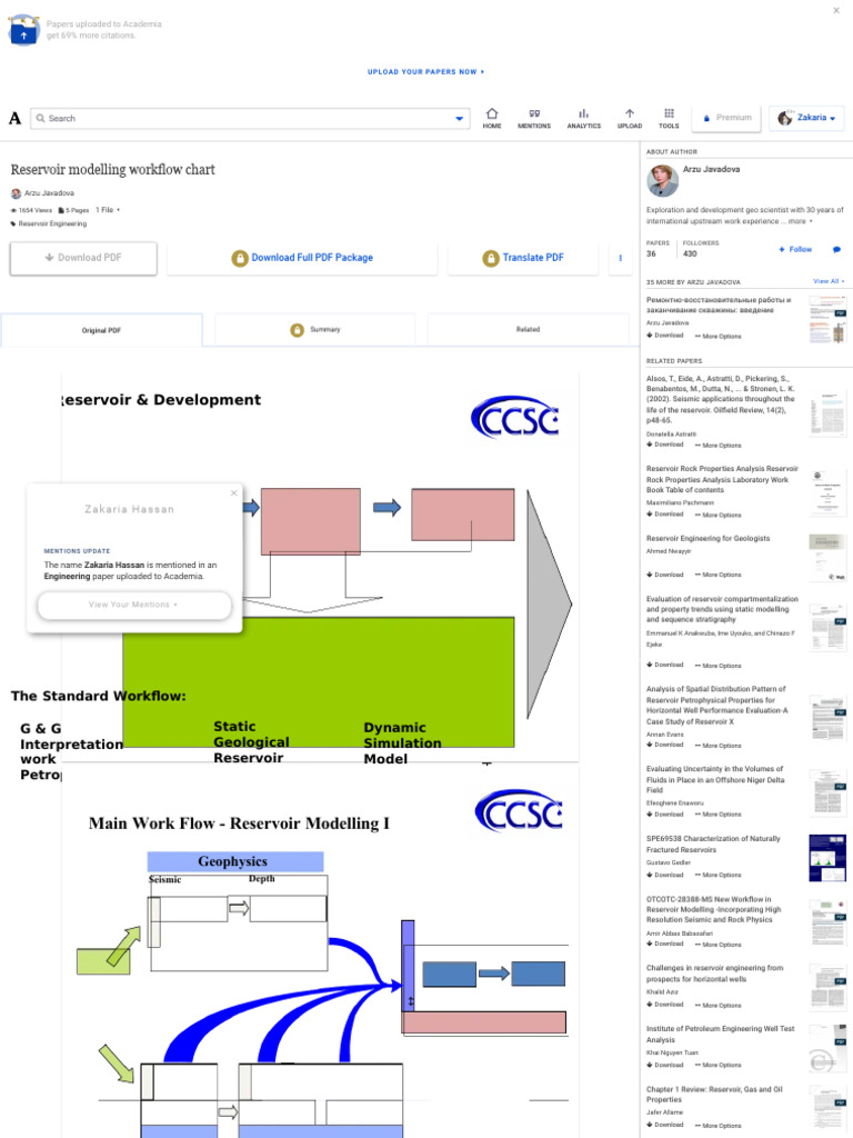 Reservoir Modelling Workflow Chart: Eservoir & Development | PDF ...