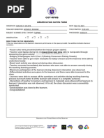 Classroom Observation Instrument | PDF