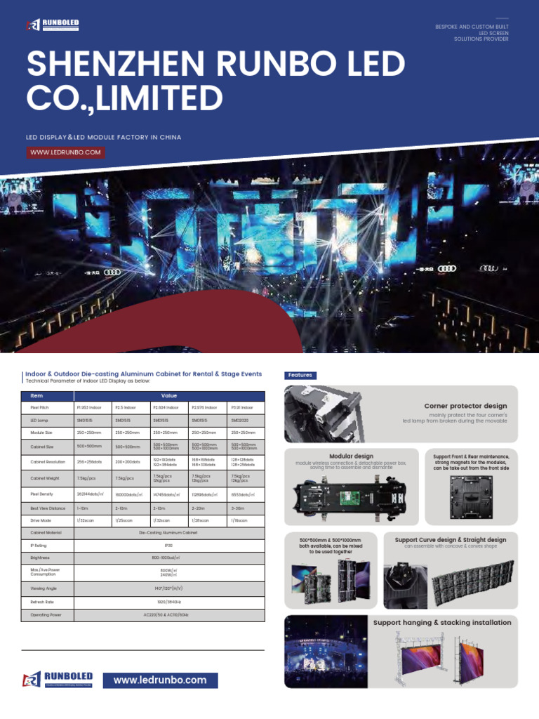 Catalog-Runbo LED Display | PDF | Information And Communications Technology | Display Technology
