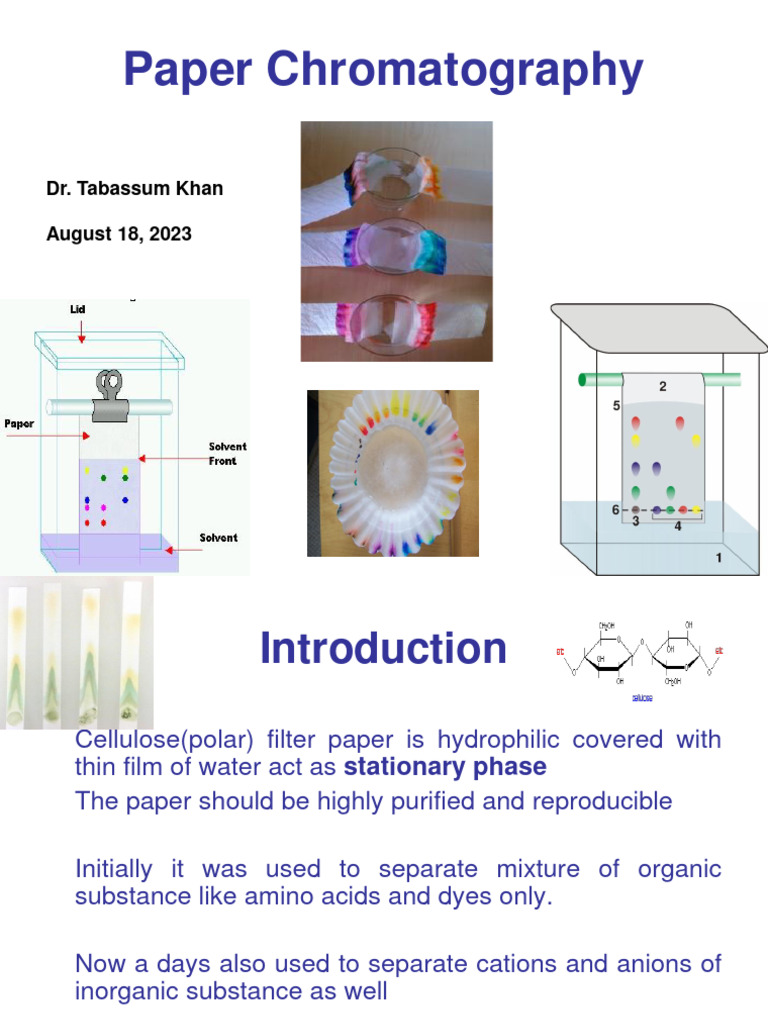 Paper Chromatography 2023 - 230901 - 173633 | PDF | Chromatography | Physical Sciences