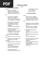 Bicol Mass Songs | PDF