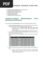 AutoFilter Excel + 5 Contoh Cara Memfilter Data Di Excel | PDF | Komputer