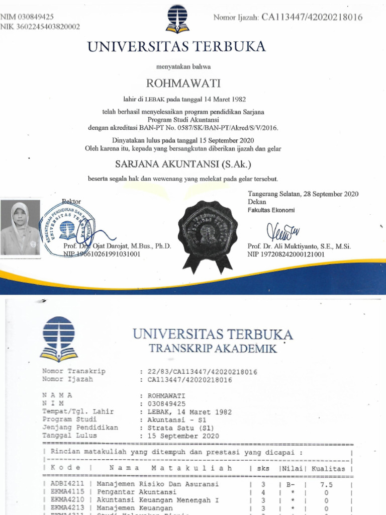 Scan Ijazah s1 Omeh (1) - 2 | PDF