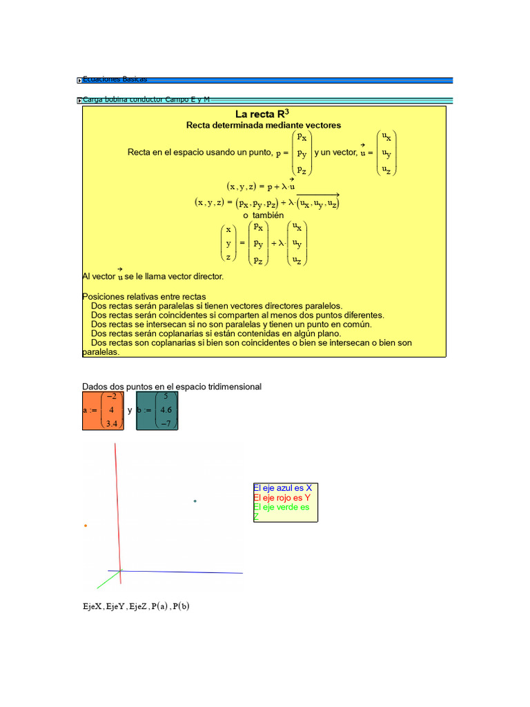 Recta R3 Perpendicular | PDF | Vector Euclidiano | Línea (geometría)