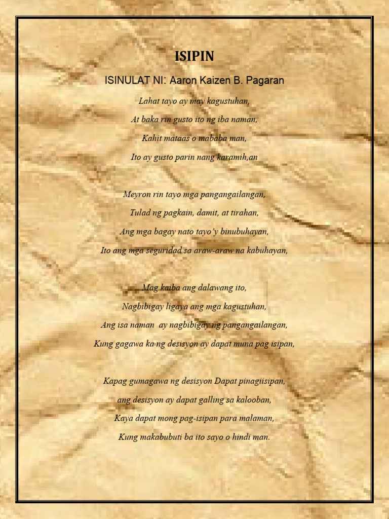 Filipino Tula | PDF