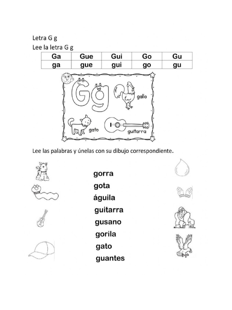 Fonema G | PDF